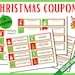 Christmas Coupons, Christmas Coupon Book for Kids, Printable Christmas ...
