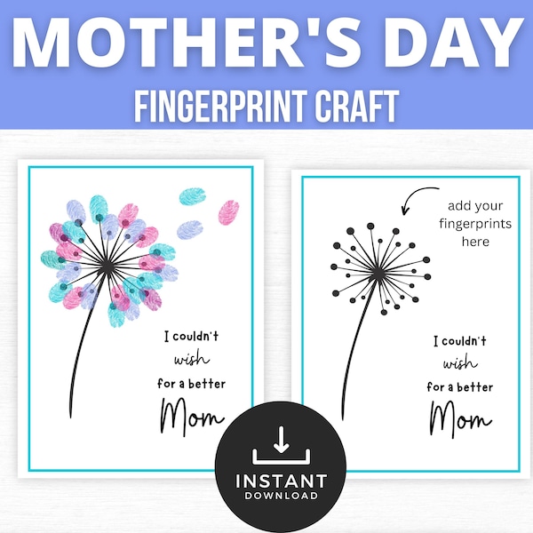 Dandelion Fingerprint Svg - Etsy