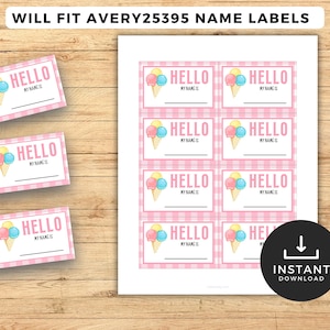 What's Your Ice Cream Name, Ice Cream Theme Printable Game, Icecream ...