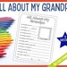 All About My Grandpa, Father's Day Gift Idea, Printable Coloring Card ...