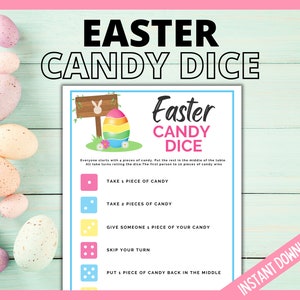 Easter Candy Dice Game, Party Games for Kids, Candy Game, Kids Games ...