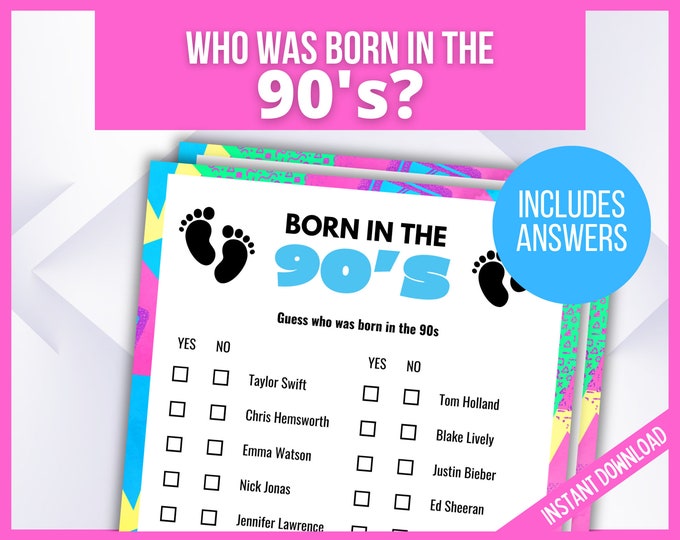 90s Slang Match Game Printable 1990s Theme Party Ideas Match the Slang ...
