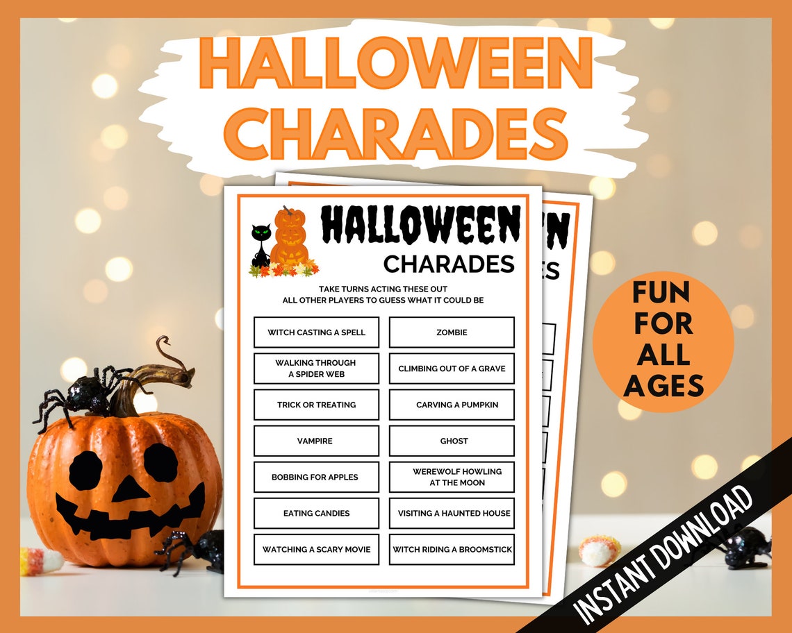 Halloween Games Teens Bundle, 8 Halloween Printable Games for Teens ...