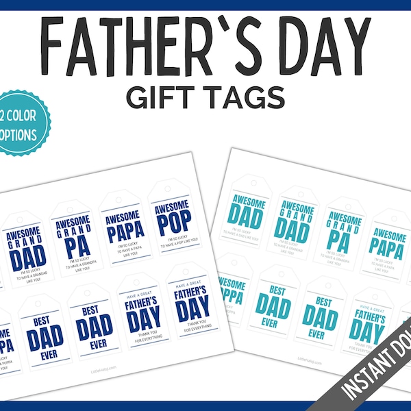 Fathers Day Tags - Etsy