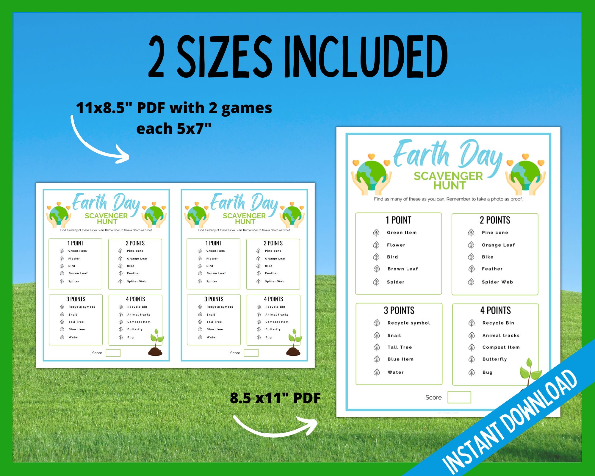Earth Day Scavenger Hunt, Earth Day Activity, Earth Day Party Games ...