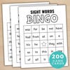 30 Oxford Words Bingo Printable Cards, Sight Words Bingo Game, Fun ...