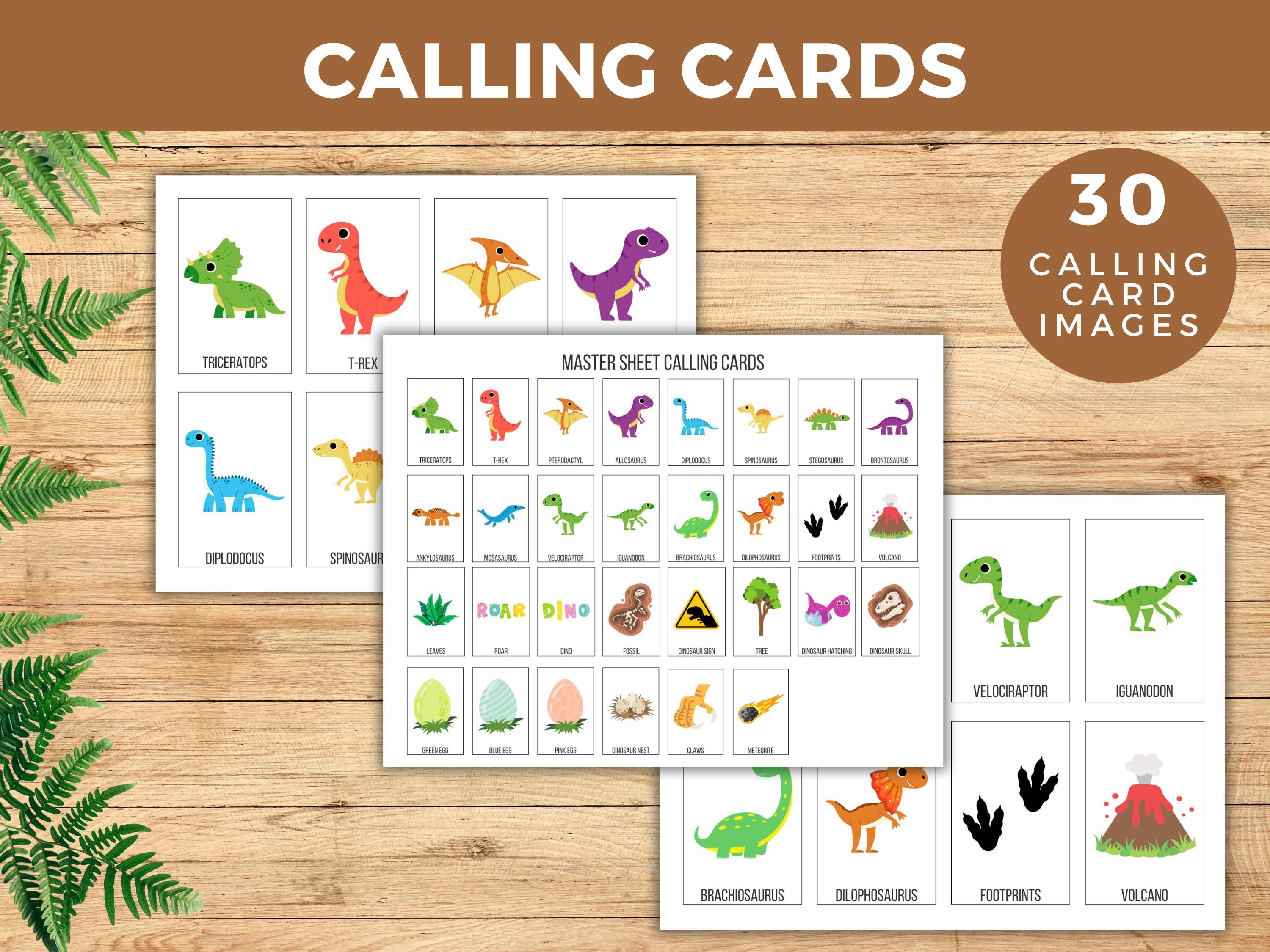 Dinosaur Bingo, Dinosaur Birthday Party, Kids Dinosaur Activity ...