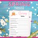 Spring Trivia, Springtime Fun Family Party Games, Spring Party Game ...