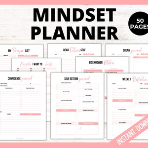Teen Mindset Planner, Printable Teen Daily Journal, Daily Journal for ...