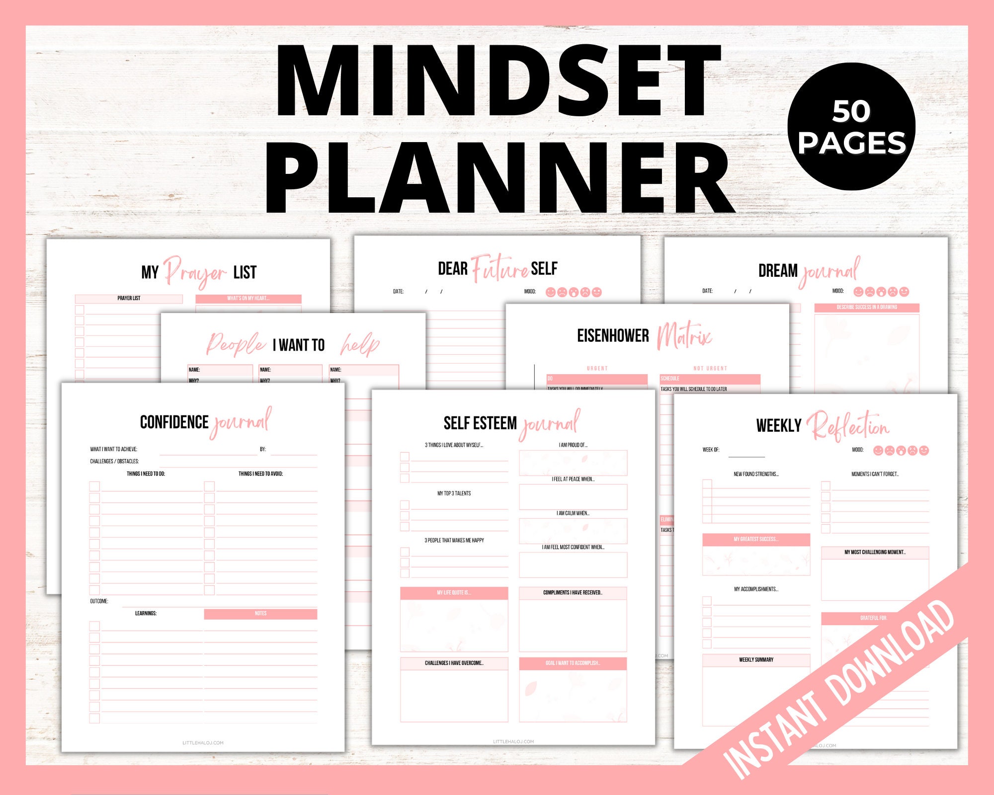 Teen Mindset Planner Printable Teen Daily Journal Daily - Etsy