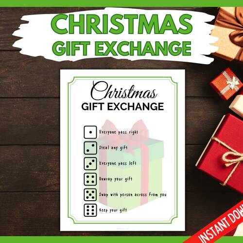 Christmas Gift Exchange Game Holiday Office Party Game - Etsy