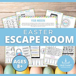 Easter Escape Room, Printable Treasure Hunt, Kids Easter Puzzles ...