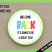 Printable Back to School Tag, Welcome Back It's Going to Be a Great ...