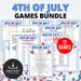 Fourth of July Games Bundle, Printable 4th of July Party Games ...