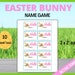 What is Your Easter Bunny Name Printable Easter Games Kids - Etsy