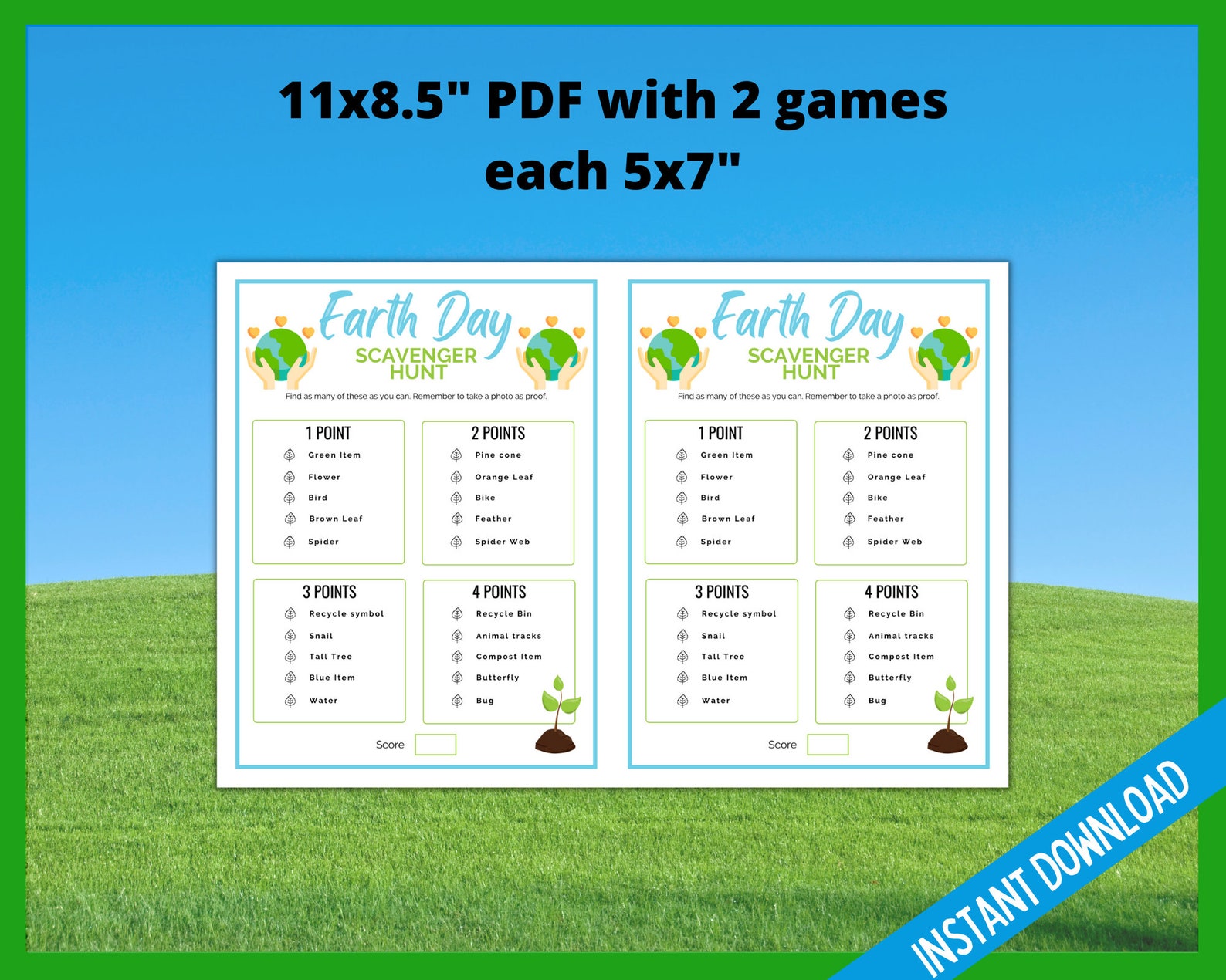 Earth Day Scavenger Hunt Earth Day Activity Earth Day Party - Etsy