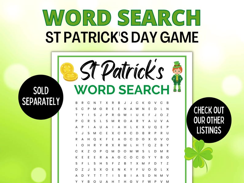 Lucky Guess St Patrick’s Day Guessing Game, Shamrock Jar Party Game ...