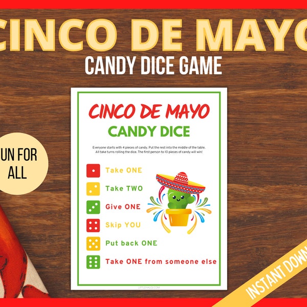 Candy Dice Game - Etsy