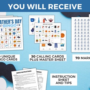 Father's Day Bingo, Father's Day Fun Activity, 30 Printable Father's ...