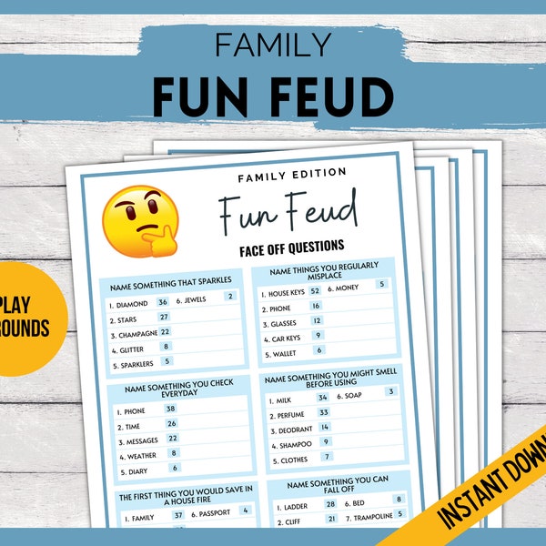 Family Feud - Etsy