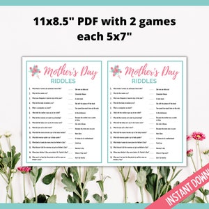 Mother's Day Riddles, Mother's Day Activity, Riddle Me This Printable ...