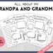 All About My Grandpa and All About Grandma, Printable Coloring Cards ...