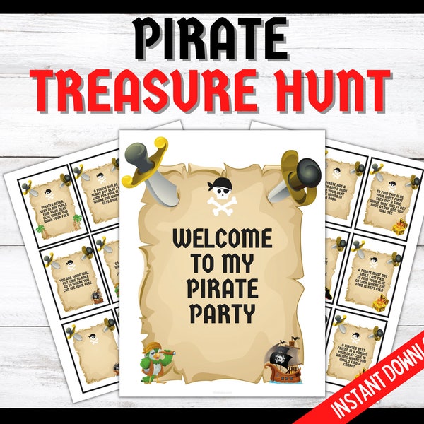 Pirate Treasure Hunt - Etsy