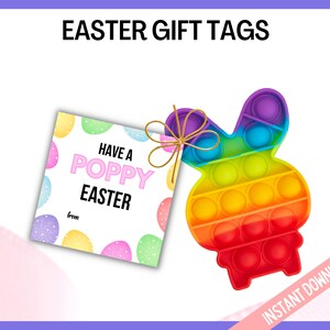 Editable Easter Gift Tags, Kids Easter Card, Custom Easter Tag ...