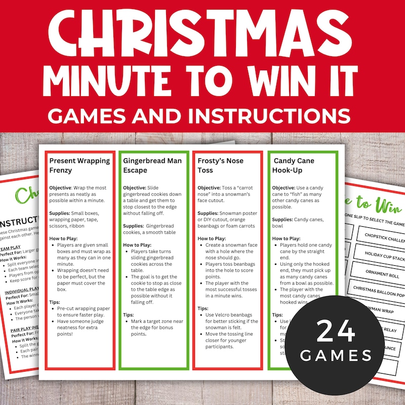 Minute to Win It - Etsy