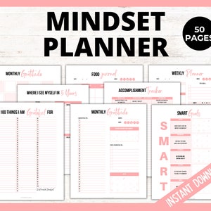 Teen Mindset Planner, Printable Teen Daily Journal, Daily Journal for ...