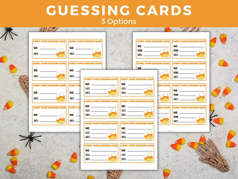 Candy Corn Guessing Game, Fall Party Game, Halloween Party ...