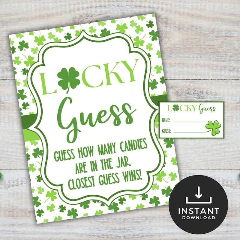Guessing Game St Patrick - Etsy