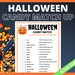 Halloween Candy Match up Game, Halloween Printable Activity for Teens ...