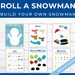 Roll a Snowman Game, Build a Snowman, Christmas Printable Games ...