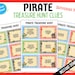 Pirate Treasure Hunt Clues, Pirate Scavenger Hunt, Pirate Birthday Hunt ...