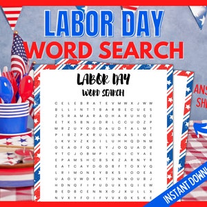 Labor Day Games Bundle, Labor Day Word Search, Labor Day True or False ...