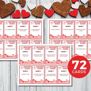 Valentines 5 Second Game, Printable Valentine's Day Game, Kids, Seniors ...