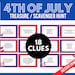 4th of July Treasure Hunt Clue Cards, 4th July Scavenger Hunt Clues ...