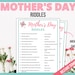 Mother's Day Riddles, Mother's Day Activity, Riddle Me This Printable ...
