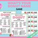 What's Your Donut Name, Donut Birthday Party Printable Game, Kids Party ...