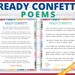 Ready Confetti Poem, Ready Confetti for Teachers to Give Children for ...
