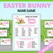 What is Your Easter Bunny Name Printable Easter Games Kids - Etsy