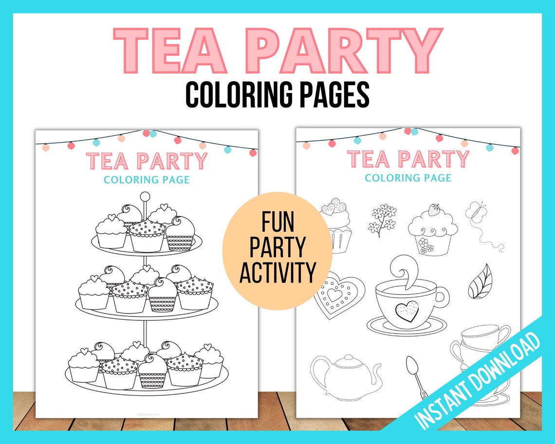 Tea Party Printable Games Bundle, 8 Tea Party Fun Games, Afternoon Tea ...