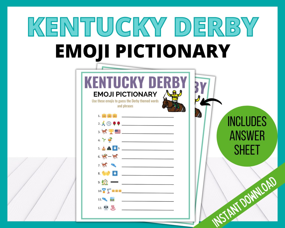 Kentucky Derby Printable Games Bundle, Triple Crown Party Games, Horse ...