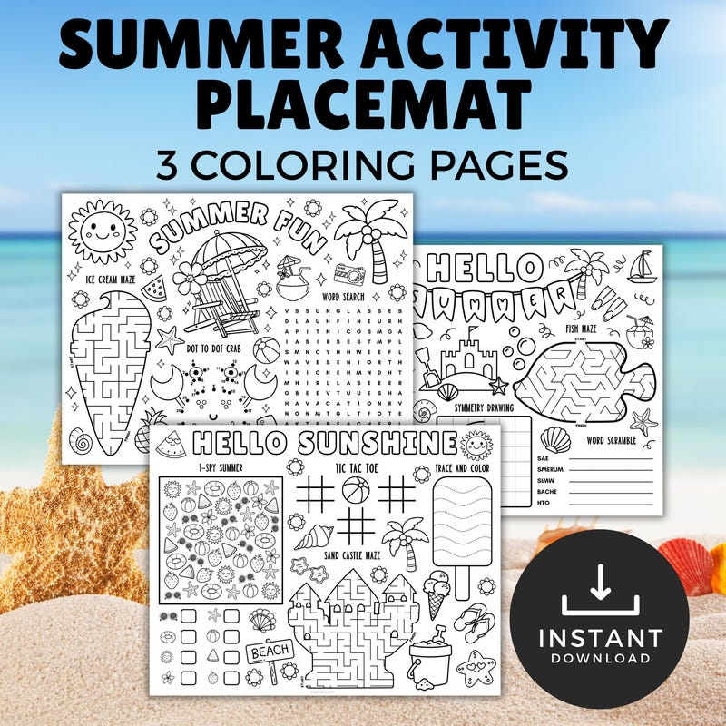 Summer Placemats - Etsy