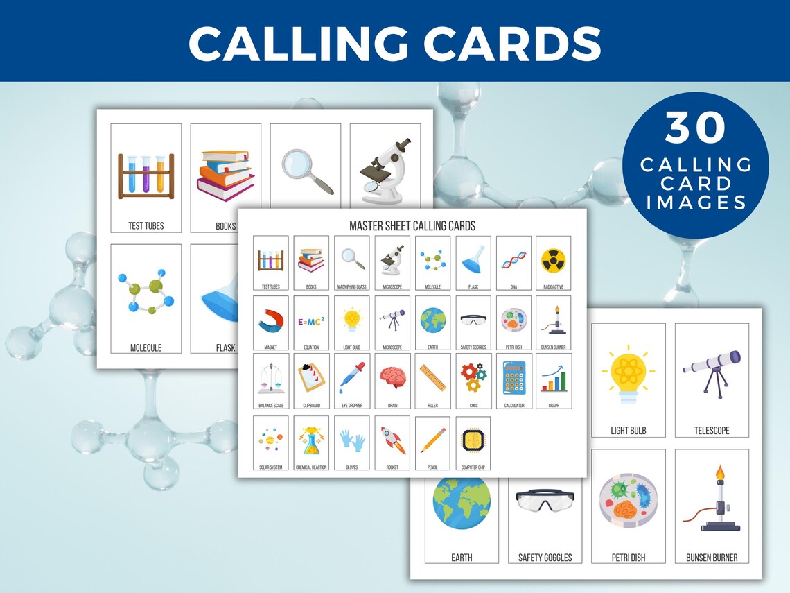 Science Bingo Cards, Science Printable, Chemistry Bingo, Science ...