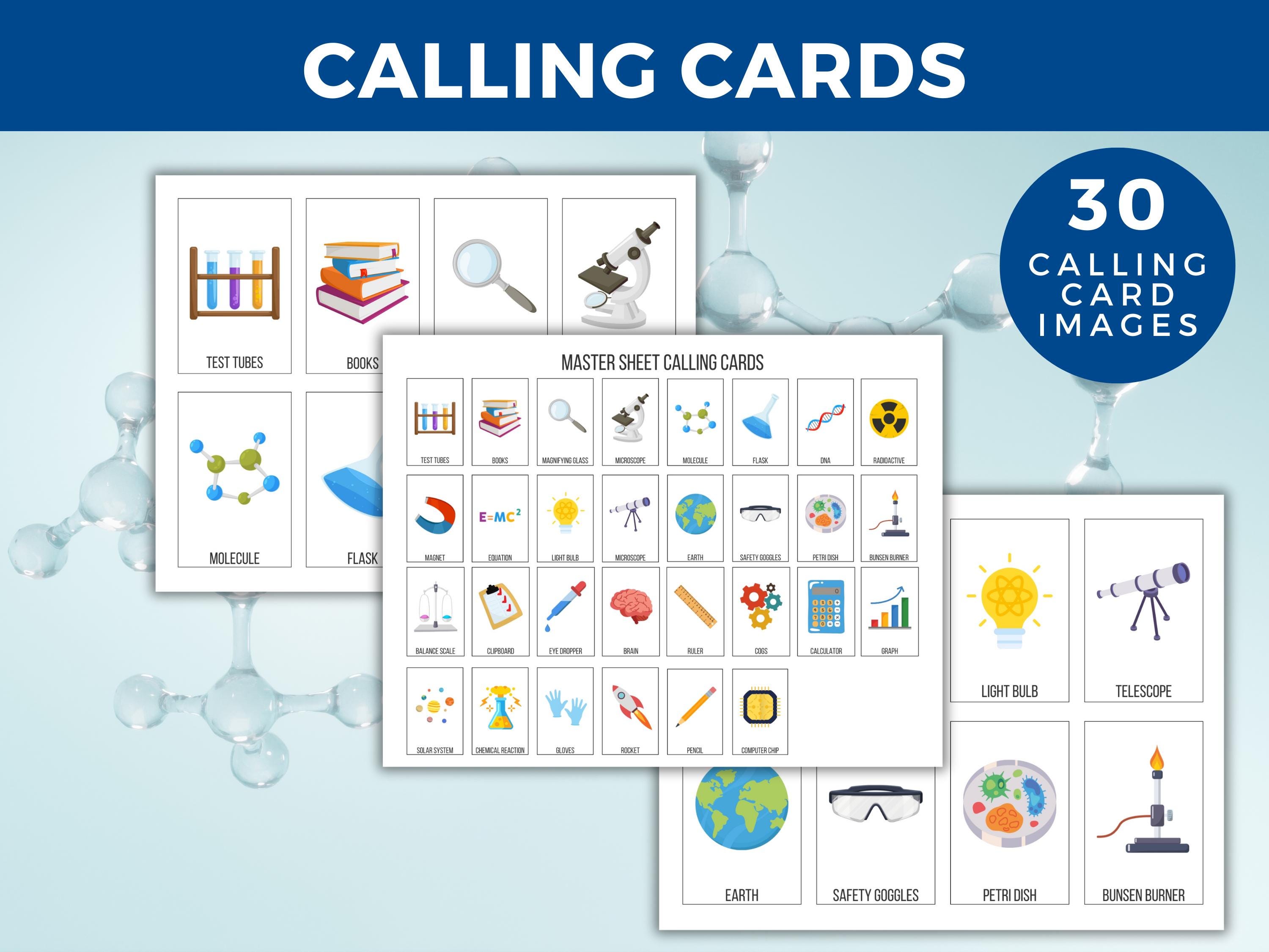 Science Bingo Cards, Science Printable, Chemistry Bingo, Science ...