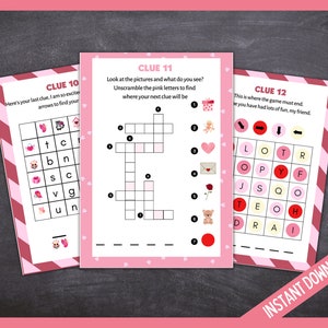Valentine's Day Indoor Treasure Hunt for Teens, Indoor Valentine's ...