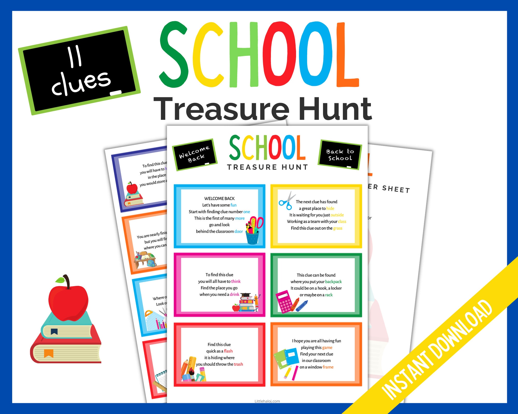 School Treasure Hunt Clues Classroom Treasure Hunts