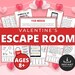 Valentines Day Escape Room, Printable Treasure Hunt, Kids Valentines ...